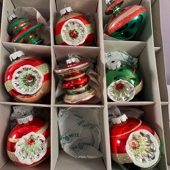 Christopher Radko | Holiday | Christmas Ornaments Radko Shiny Brite Set ...